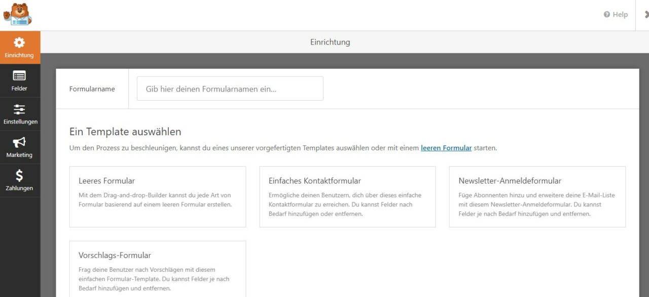 WordPress Kontaktformular mit dem Plugin WP Forms